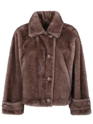 DRHOPE Fake Fur Jacket Argan