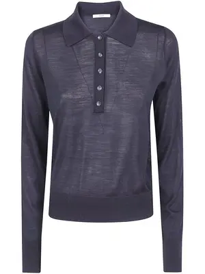 NUUR Sweater Polo Neck Long Sleeves - Black