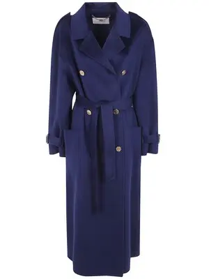 Elisabetta Franchi Coat Belted Coat