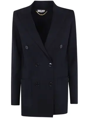 Elisabetta Franchi V-neck Sweater Tricot - Black