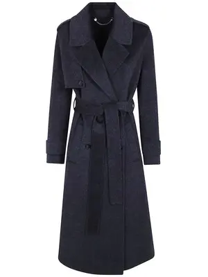 GIOVANNI PARIS Coat Trench "cassis Anthracite Grey - Gray