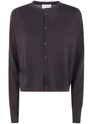 MA`RY`YA Merino Cardigan "rebecca - Brown