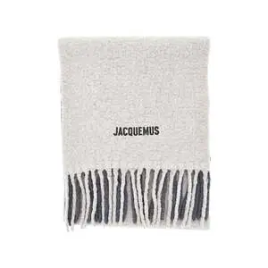Jacquemus Moisson' Alpaca-blend Scarf - Grey