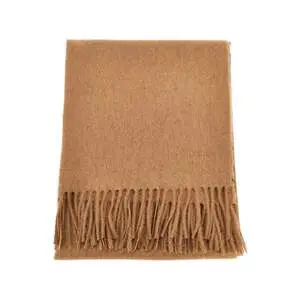 Max Mara Camel Wool Scarf - Brown