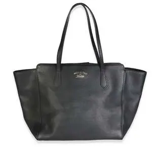 Gucci Pebbled Calfskin Swing Tote