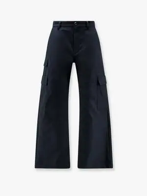 Balenciaga Straight Fit Cargo Cotton Trousers - Black