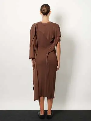 Loewe Viscose Blend Dress - Brown