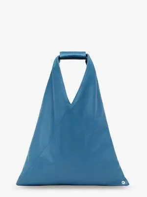 MAISON MARGIELA Japanese Classic Small Faux Leather Handbag - Blue