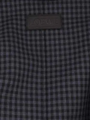 Loewe Lightweight Wool Jacket With A Check Pattern