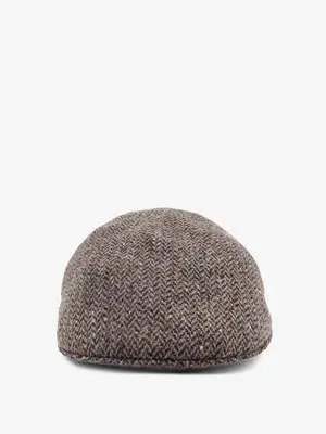 Brunello Cucinelli Wool Hat With Dazzling Motif - Brown