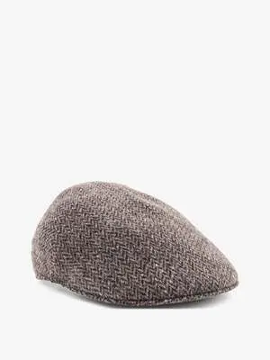 Brunello Cucinelli Wool Hat With Dazzling Motif