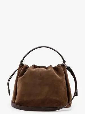 Brunello Cucinelli Bucket Mellow Suede Handbag