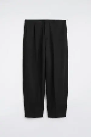 Cos Wool Regular-fit Barrel-leg Tuxedo Pants