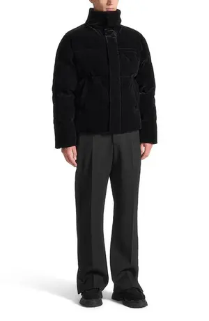 Manière De Voir Velvet Puffer Jacket