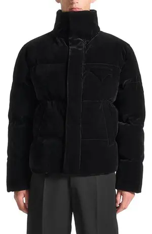 Manière De Voir Velvet Puffer Jacket