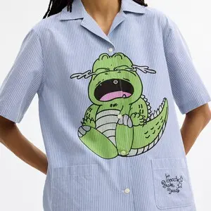 COACH OUTLET Brain Dead Darby Dino Short Sleeve Button Up Shirt