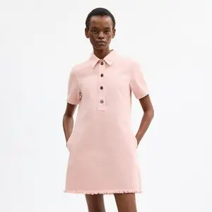 COACH OUTLET Brain Dead Short Sleeve Denim Mini Dress