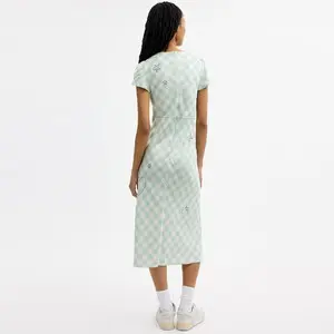 COACH OUTLET Brain Dead Embroidered Gingham Dress