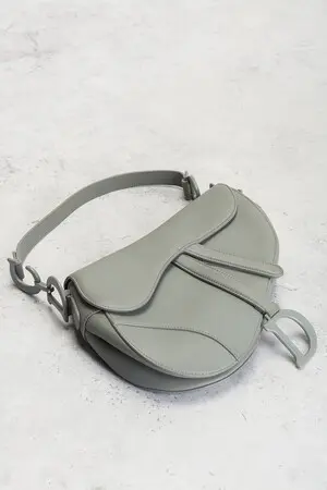 Dior Ultra Matte Saddle Bag - Grey