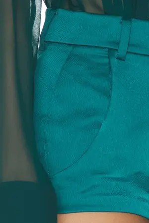 SANS FAFF Satin Hot Pant - Teal