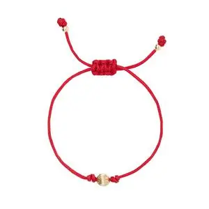 BECKET + QUILL Macramé Bracelet - Red