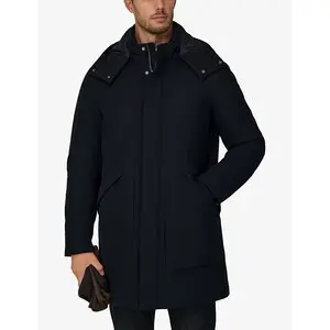 Boggi Milano Hooded Regular-fit Woven Parka Coat