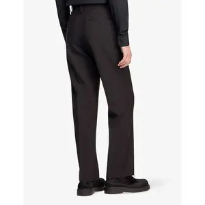 Sandro Straight-leg Regular-fit Wool Trousers