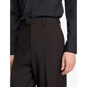 Sandro Straight-leg Regular-fit Wool Trousers