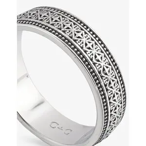 CLOCKS AND COLOURS Sequence Stainless Steel Ring