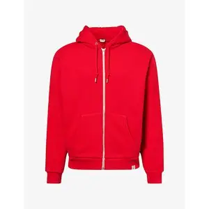 TOTEME Zip Cotton-jersey Hoody - Red