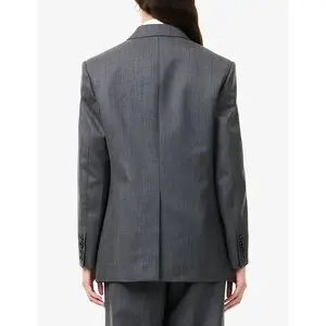 Junya Watanabe Double-breasted Peak-lapel Wool Blazer