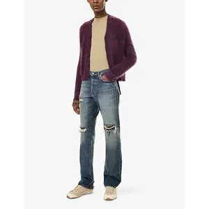 Acne Studios Klasher Logo-embroidery Cashmere Cardigan