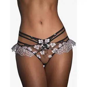Agent Provocateur Andiee Embroidered Lace Full Brief