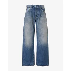 Acne Studios 2021f Mid-rise Wide-leg Denim Jeans - Mid Blue