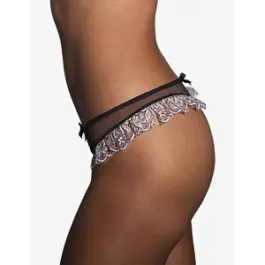 Agent Provocateur Andiee Embroidered Lace Thong