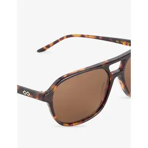 KAREN WAZEN Elle Aviator Acetate Sunglasses