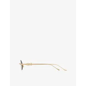 KAREN WAZEN Vicky Frameless Metal Sunglasses