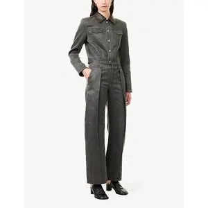 OUDE WAAG Retro Cropped Denim Jacket