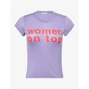 PEACHY DEN On Top Stretch-cotton T-shirt - Vimto