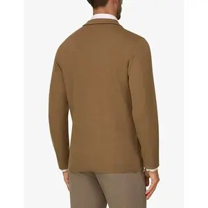 Boggi Milano Double-breasted Regular-fit Merino Wool Jacket