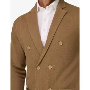 Boggi Milano Double-breasted Regular-fit Merino Wool Jacket