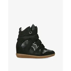 Isabel Marant Étoile Bekett Suede And Leather Trainers - Black