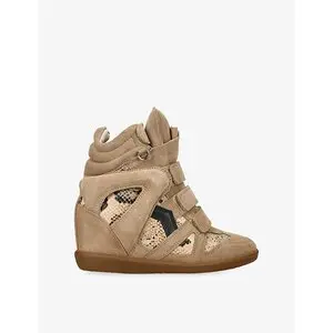 Isabel Marant Étoile Bekett Suede And Leather Trainers - Camel/oth