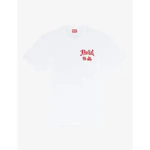 DIESEL® Flock Graphic-print Cotton T-shirt - 100