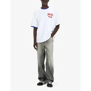 DIESEL® Flock Graphic-print Cotton T-shirt