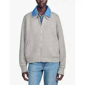 Sandro Two-in-one Wool And Cashmere-blend Cardigan
