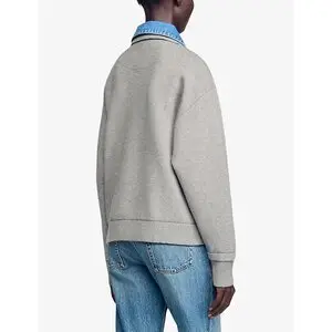 Sandro Two-in-one Wool And Cashmere-blend Cardigan