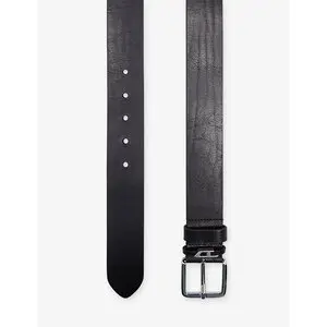 DIESEL® D Loop Crinkle Leather Belt