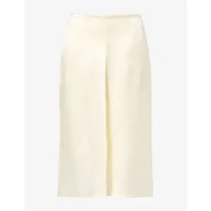 Bottega Veneta A-line Satin Midi Skirt