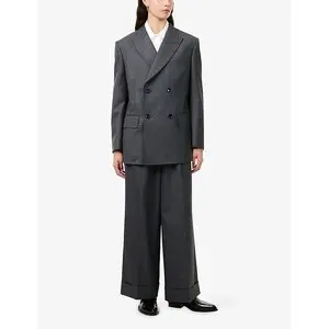 Junya Watanabe Double-pleat Wide-leg Wool Trousers